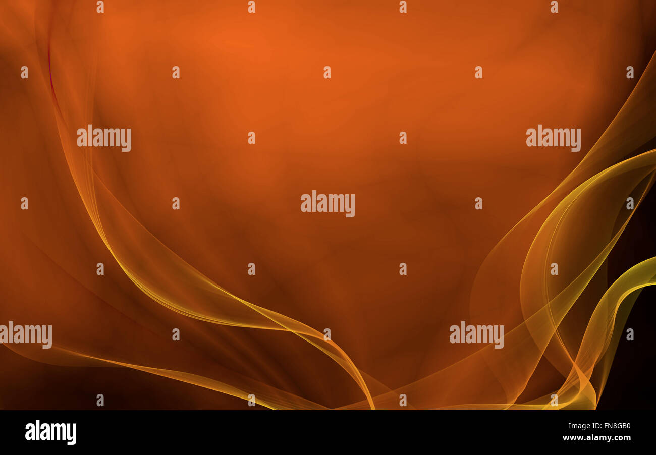 Flow orange card abstract graphic design Stock Photo - Alamy