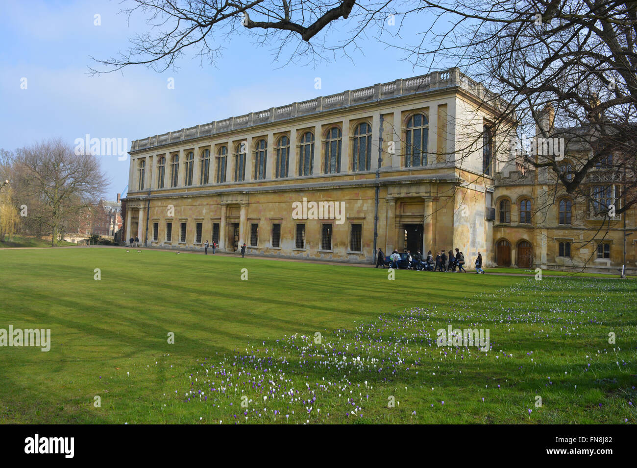 The Wren Library, Trinity College, Cambridge University, England Stock ...