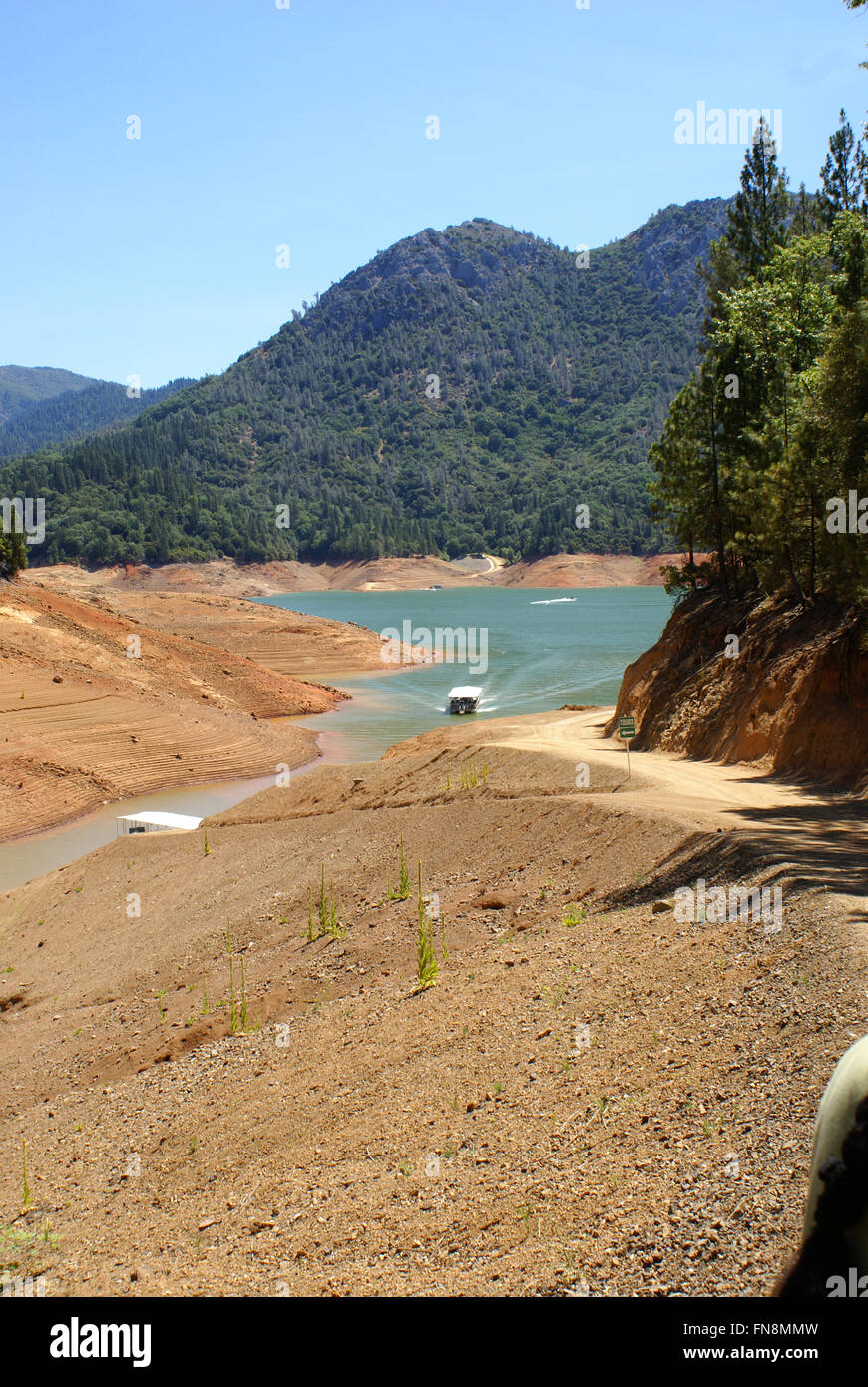 Lake Shasta, Shasta County, California, USA, a water reservoir in ...