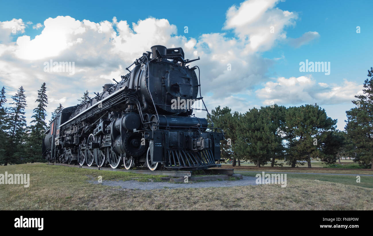 Locomotive on display Stock Photo - Alamy