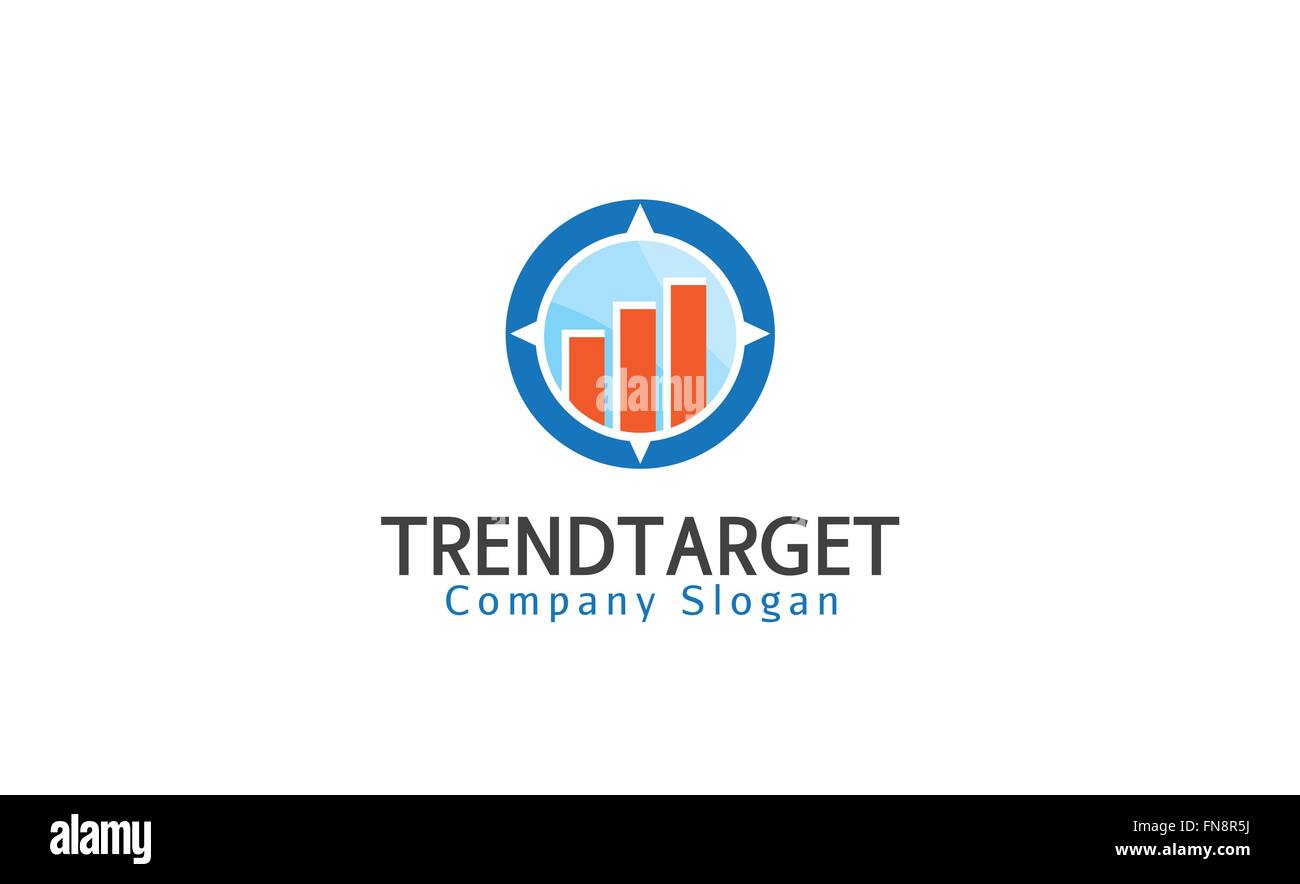 Trend Target Logo Vector Symbol Design Illustration Stock Vector Image ...