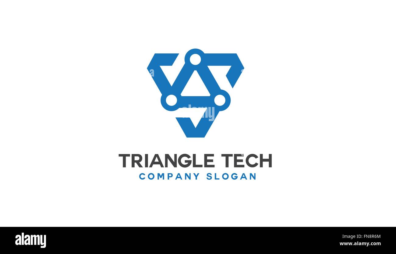 Triangle Technology Logo Vector Symbol Design Illustration Stock Vector ...