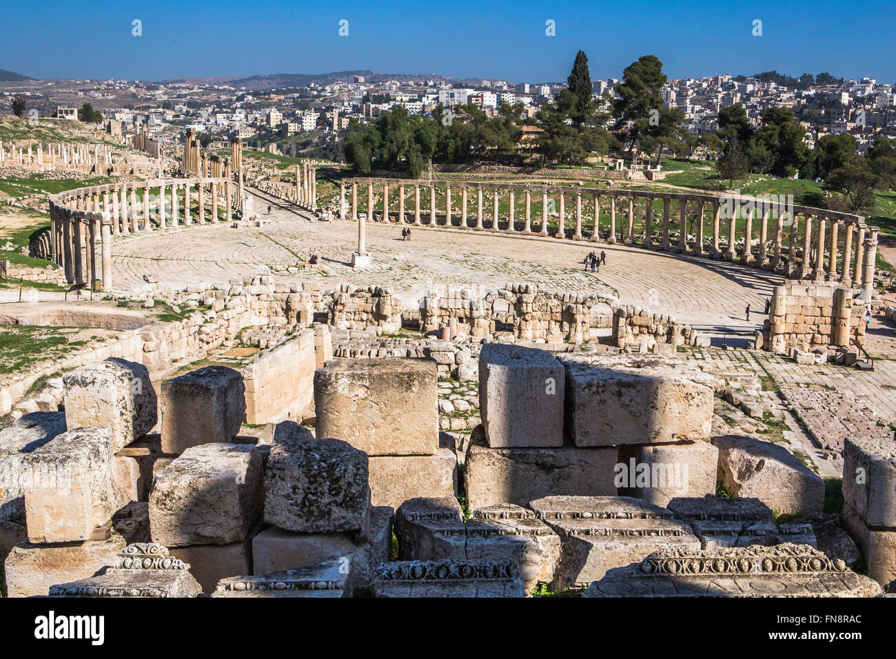 Jerash, ancient ruins of roman empire. Jordan Stock Photo - Alamy