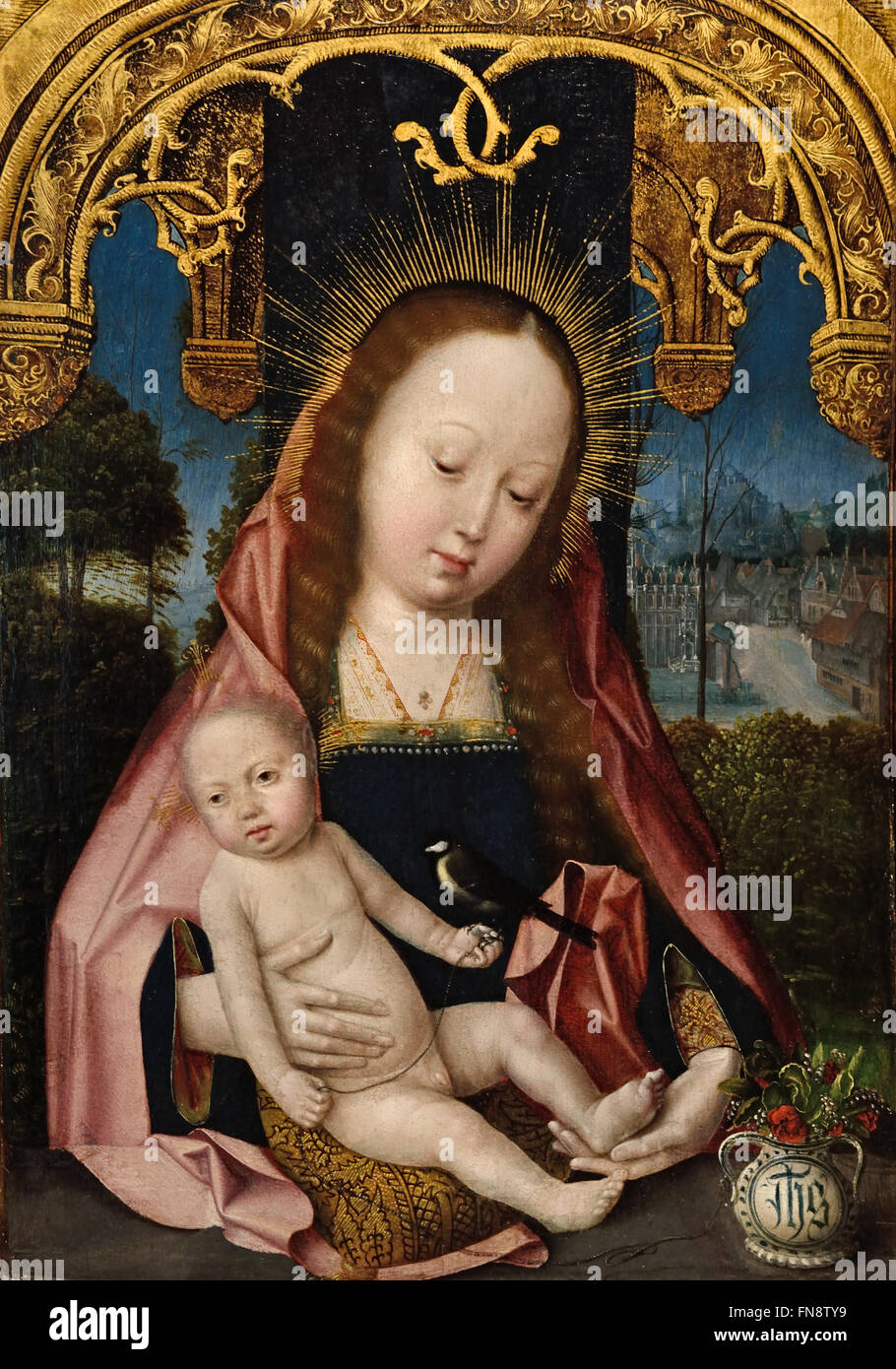 Triptych with the Virgin and Child, John the Evangelist and Mary Magdalene 1520 - 1525 Jan ...