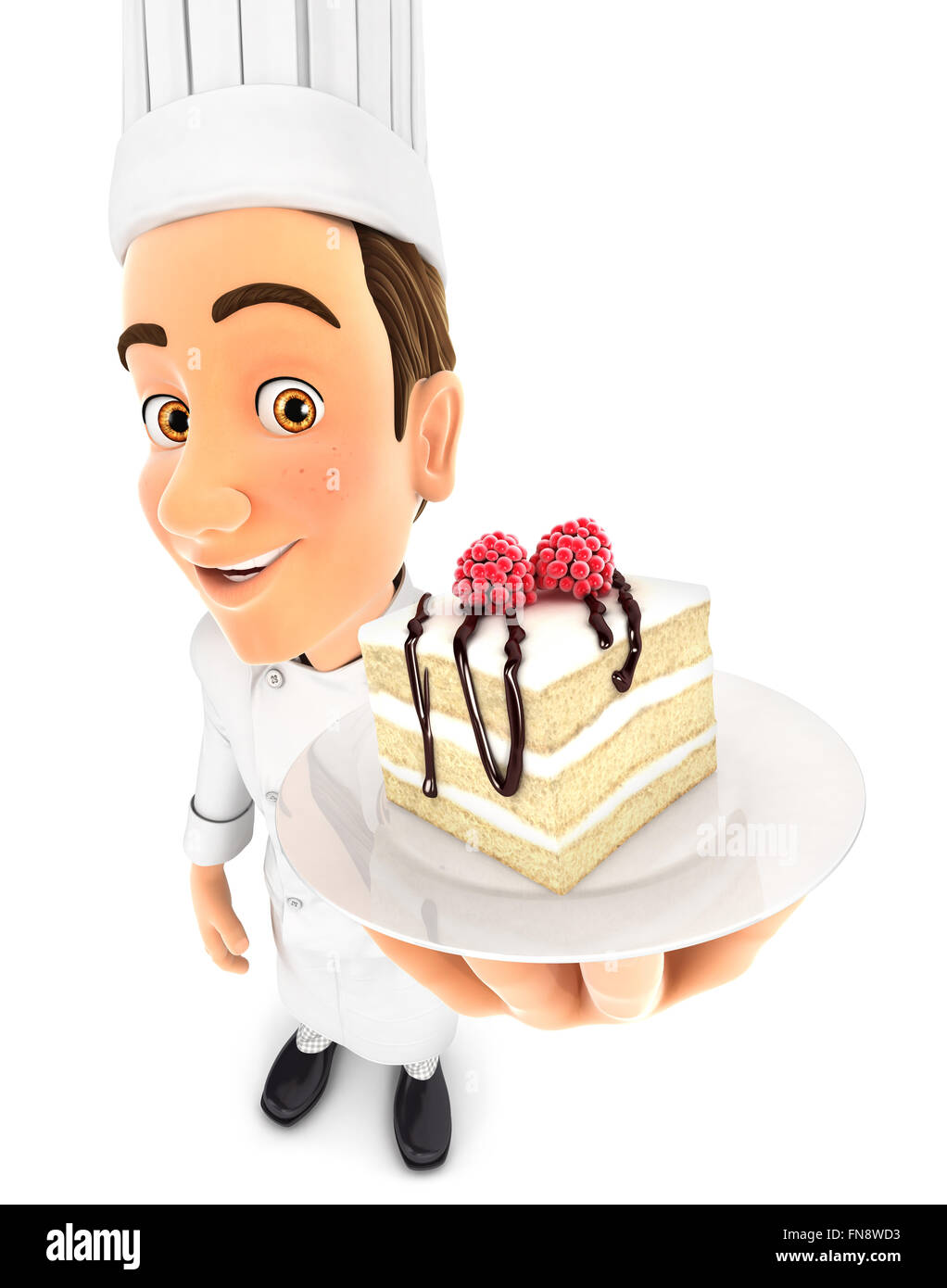 Cartoon Pastry Chef