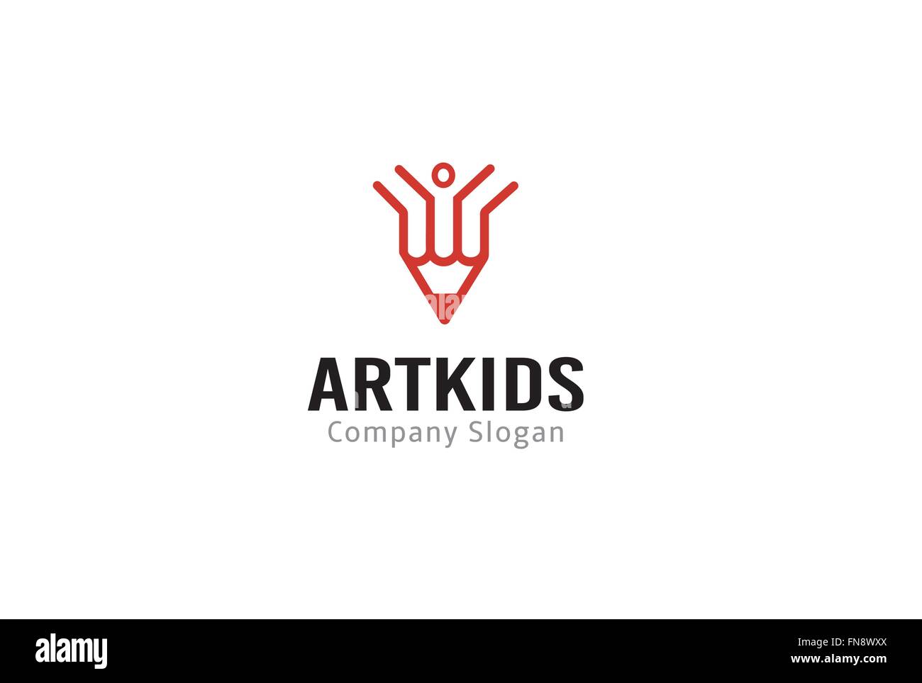 Kindergarten logo design vector design hi-res stock photography and ...