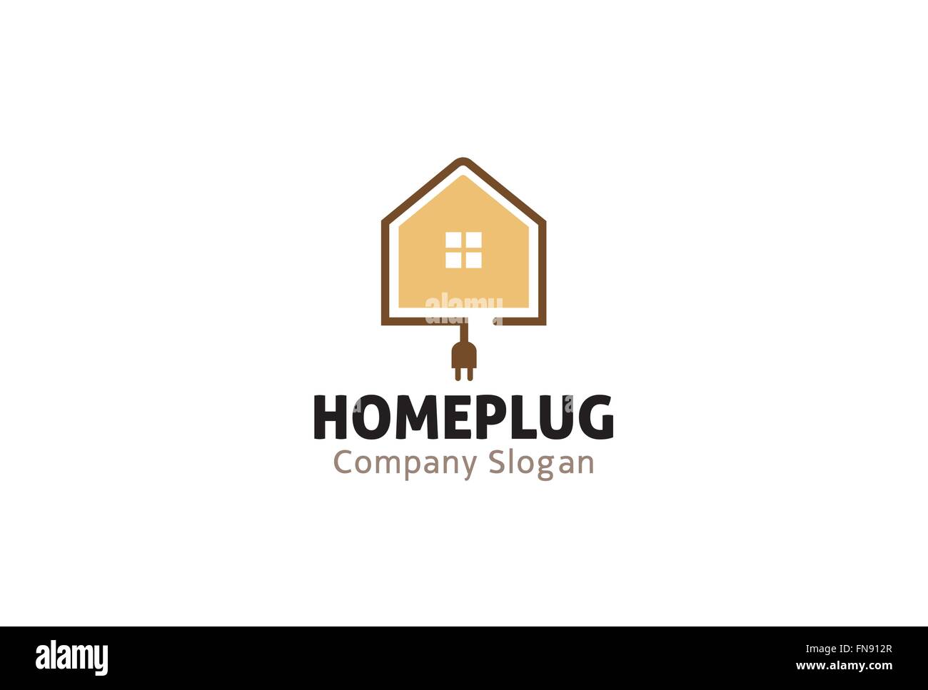 Home Plug Cable Logo Vector Symbol Design Illustration Stock Vector ...