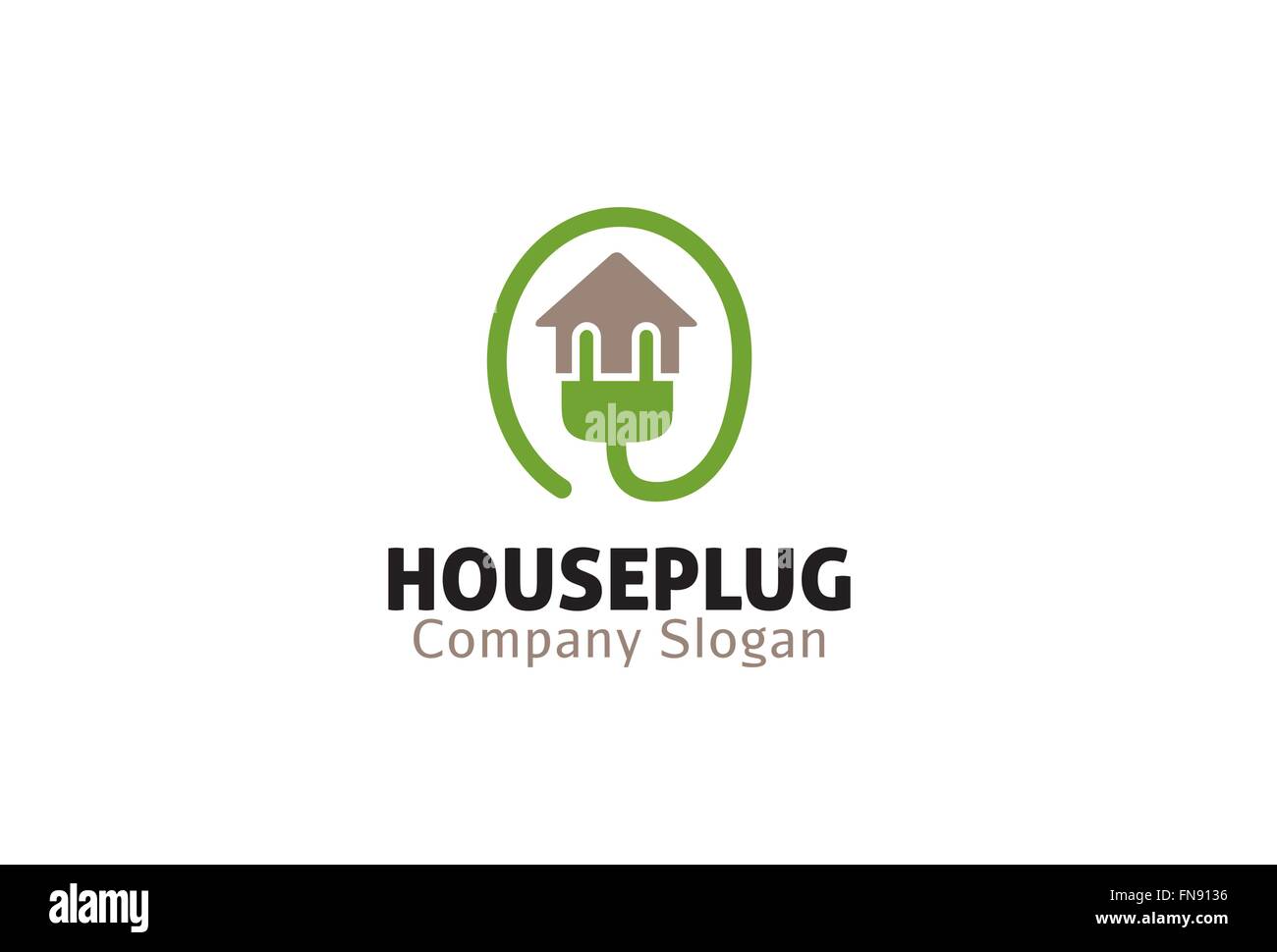House Plug Vector Logo Symbol Design Illustration Stock Vector Image ...