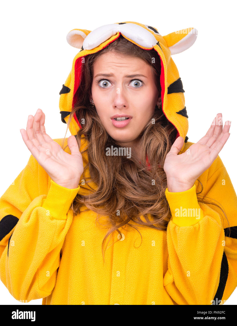 Scared tiger hi-res stock photography and images - Alamy