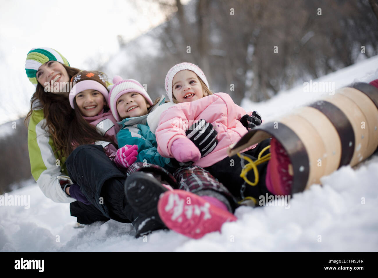Adult sledging mountain hi-res stock photography and images - Alamy