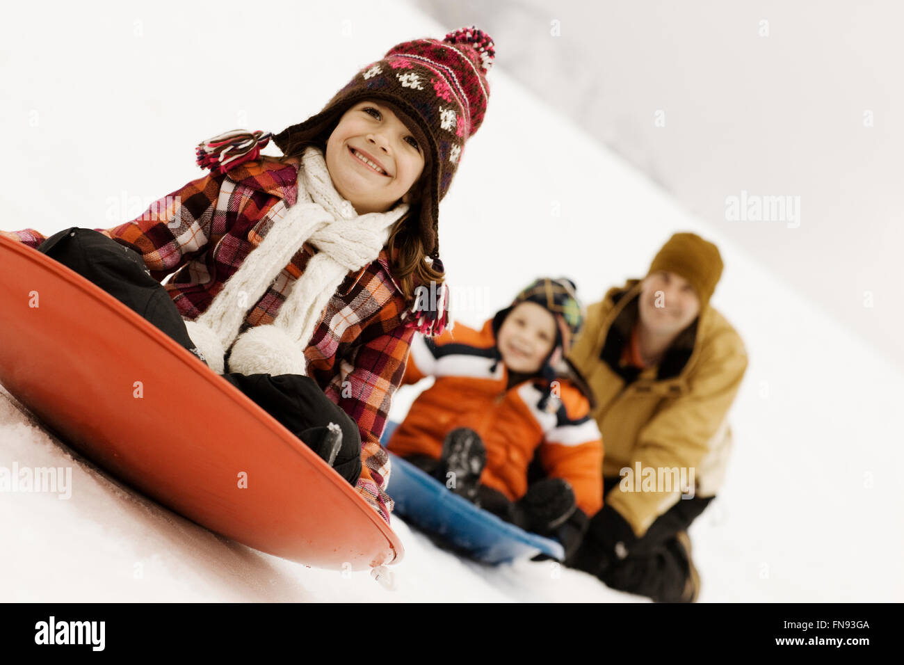 Riding on sledges hi-res stock photography and images - Alamy