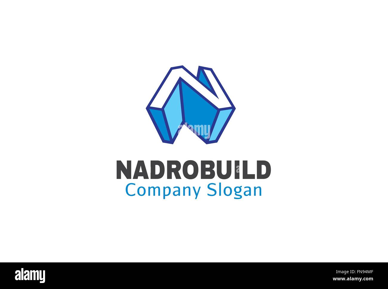 N Letter Building Logo Vector Symbol Design Illustration Stock Vector ...