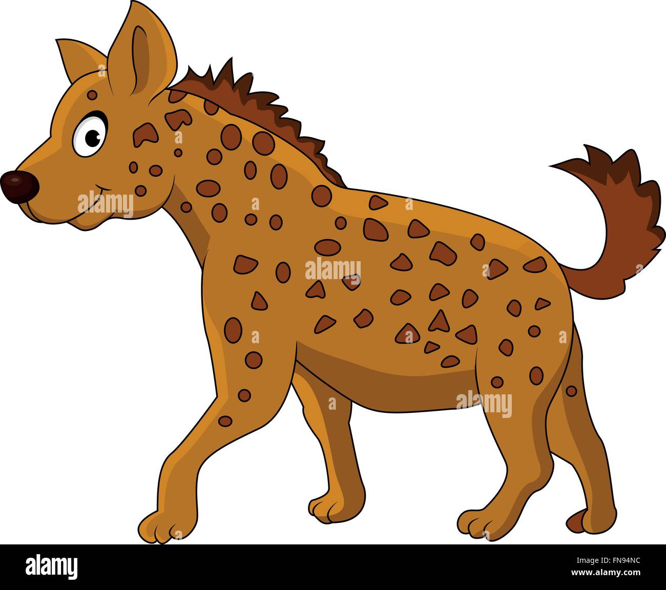Cartoon vector illustration of a hyena Stock Vector Image & Art - Alamy