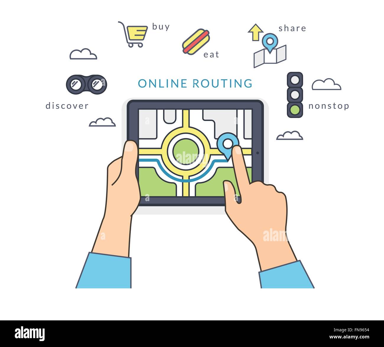 Park guide on screen hi-res stock photography and images - Alamy