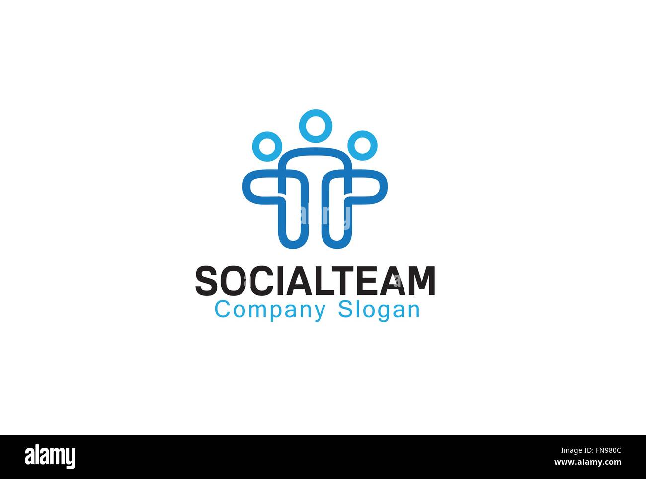 Creative Three People Abstract Team Characters Logo Symbol Vector Stock ...