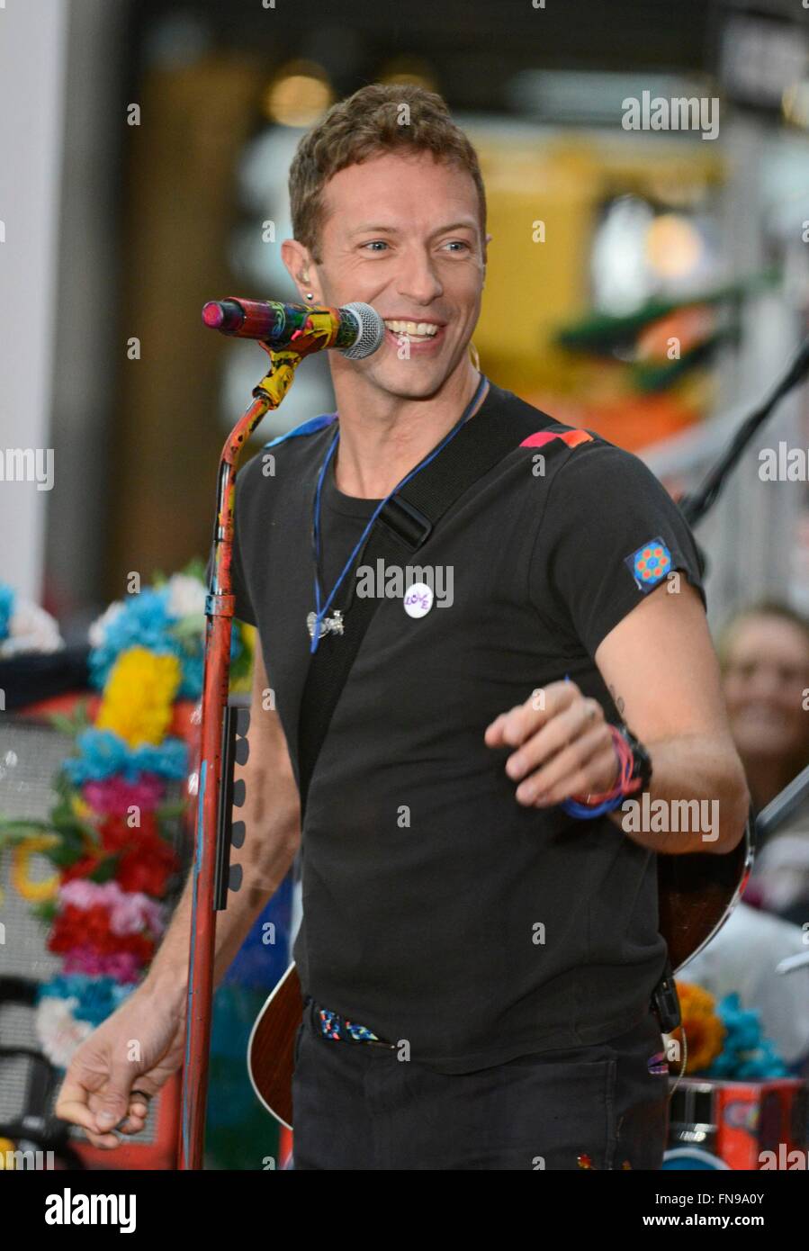 New York, NY, USA. 14th Mar, 2016. Chris Martin on stage for NBC Today ...
