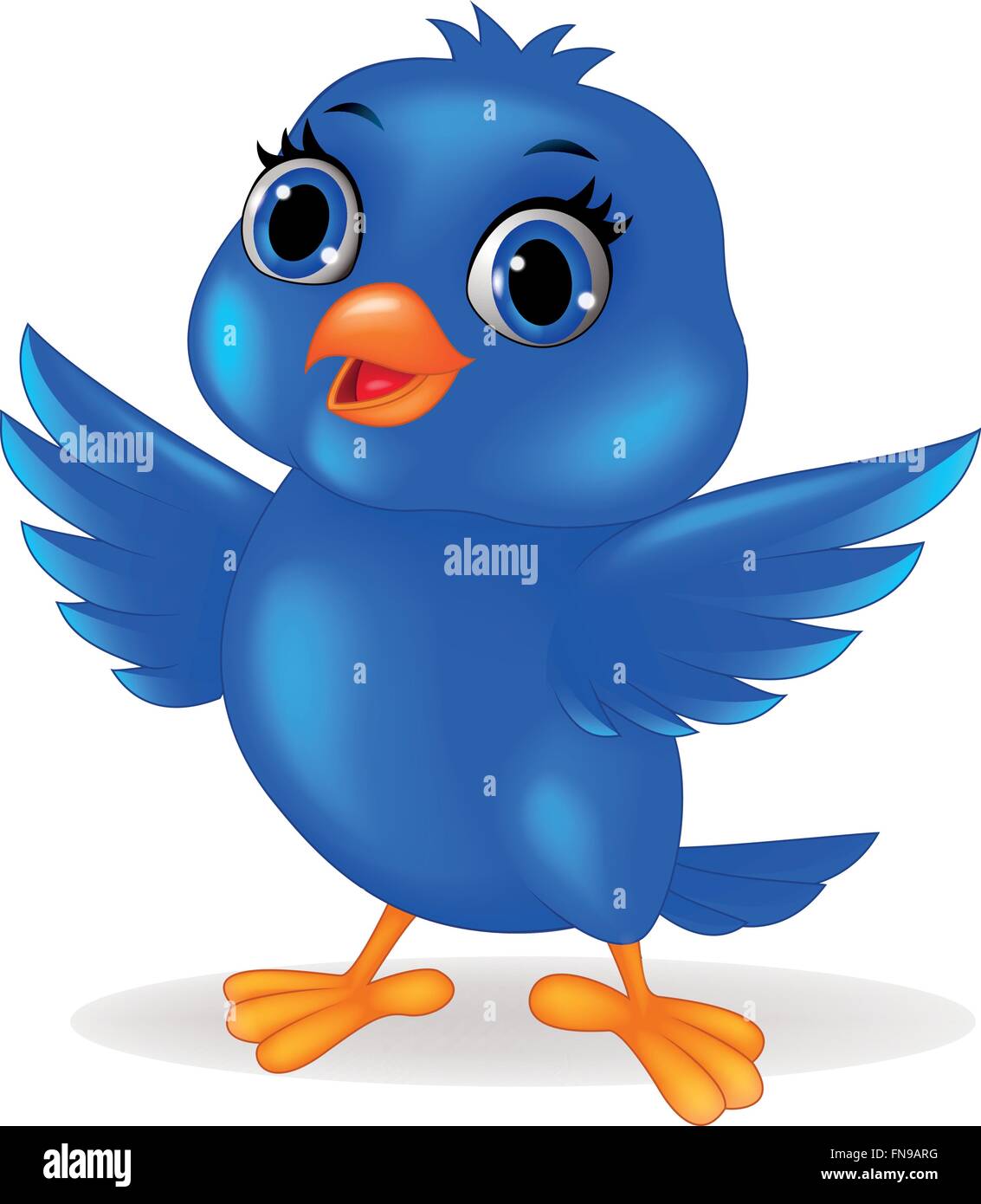 Blue bird cartoon hi-res stock photography and images - Alamy
