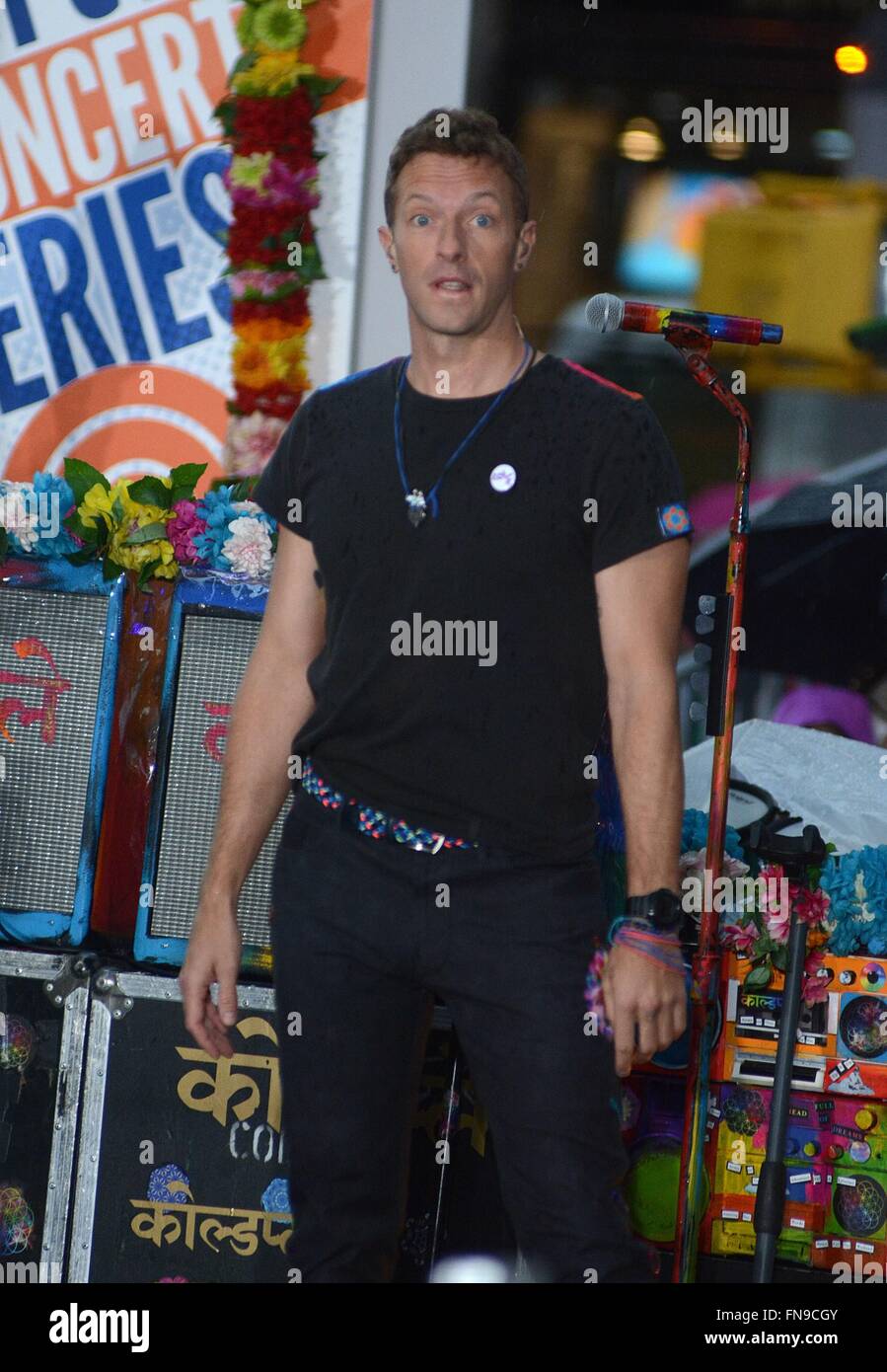New York, NY, USA. 14th Mar, 2016. Chris Martin on stage for NBC Today ...