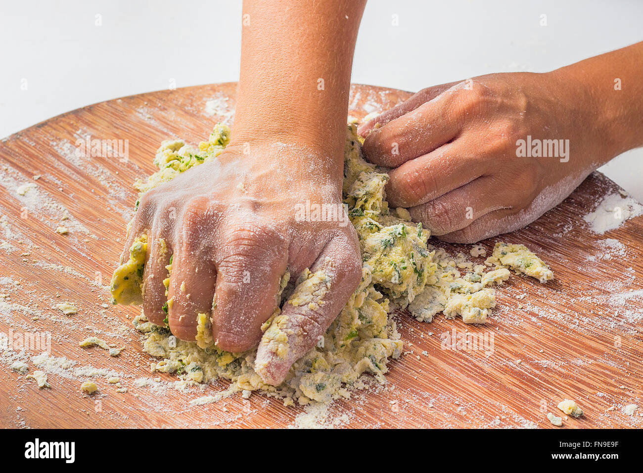 Fresh pasta preparation Stock Photo - Alamy
