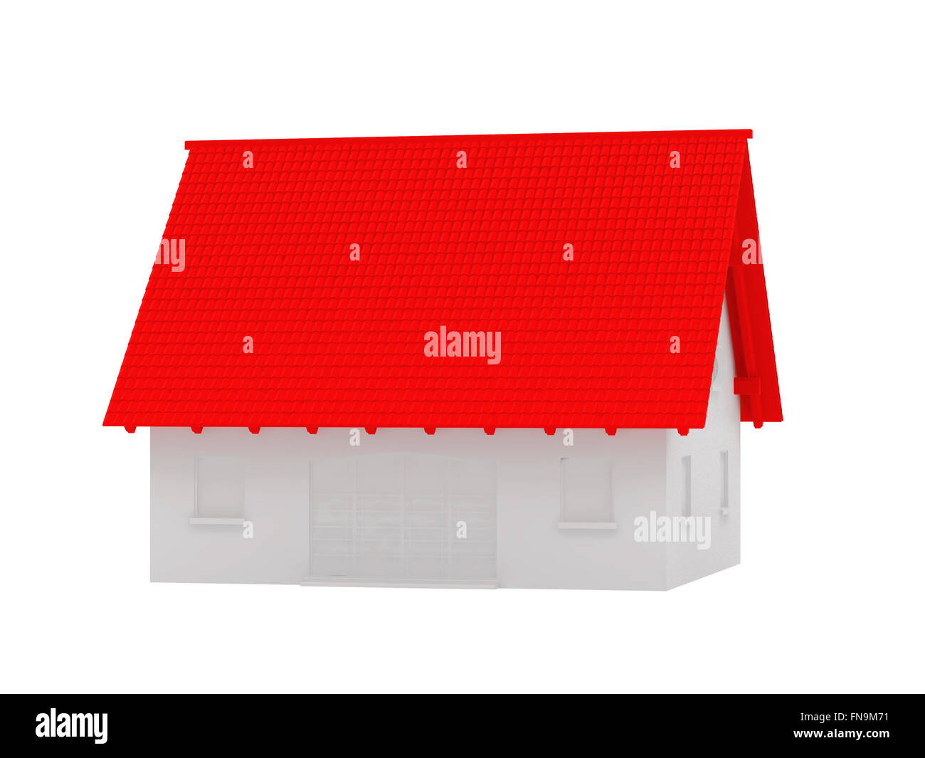 Little house. Isolated on white background. High resolution image Stock ...