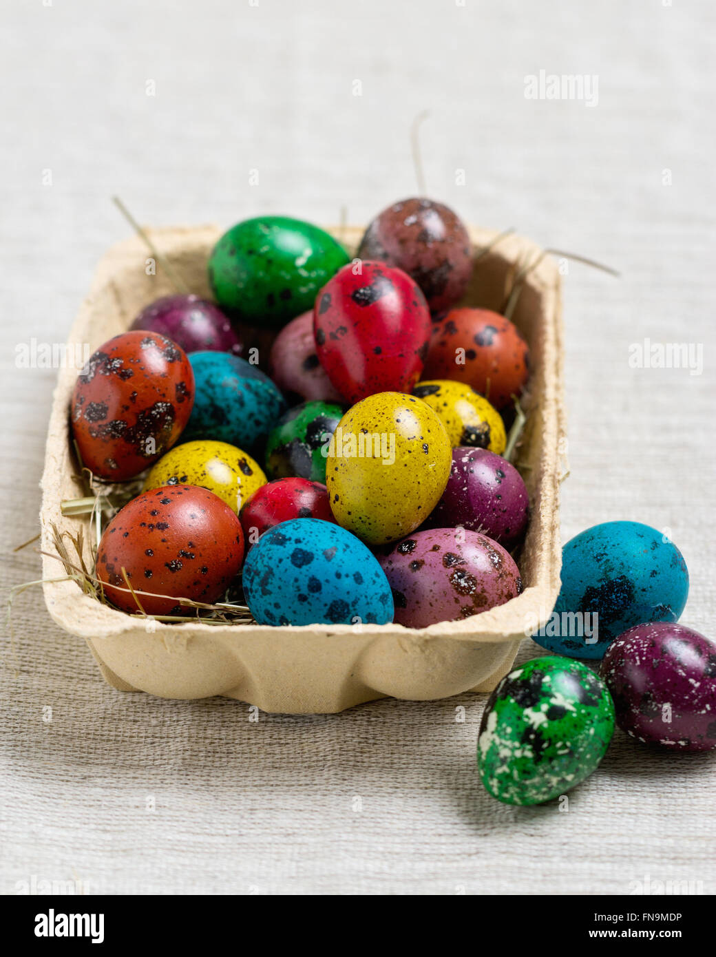 Multi-colored Easter eggs. Selective focus Stock Photo - Alamy