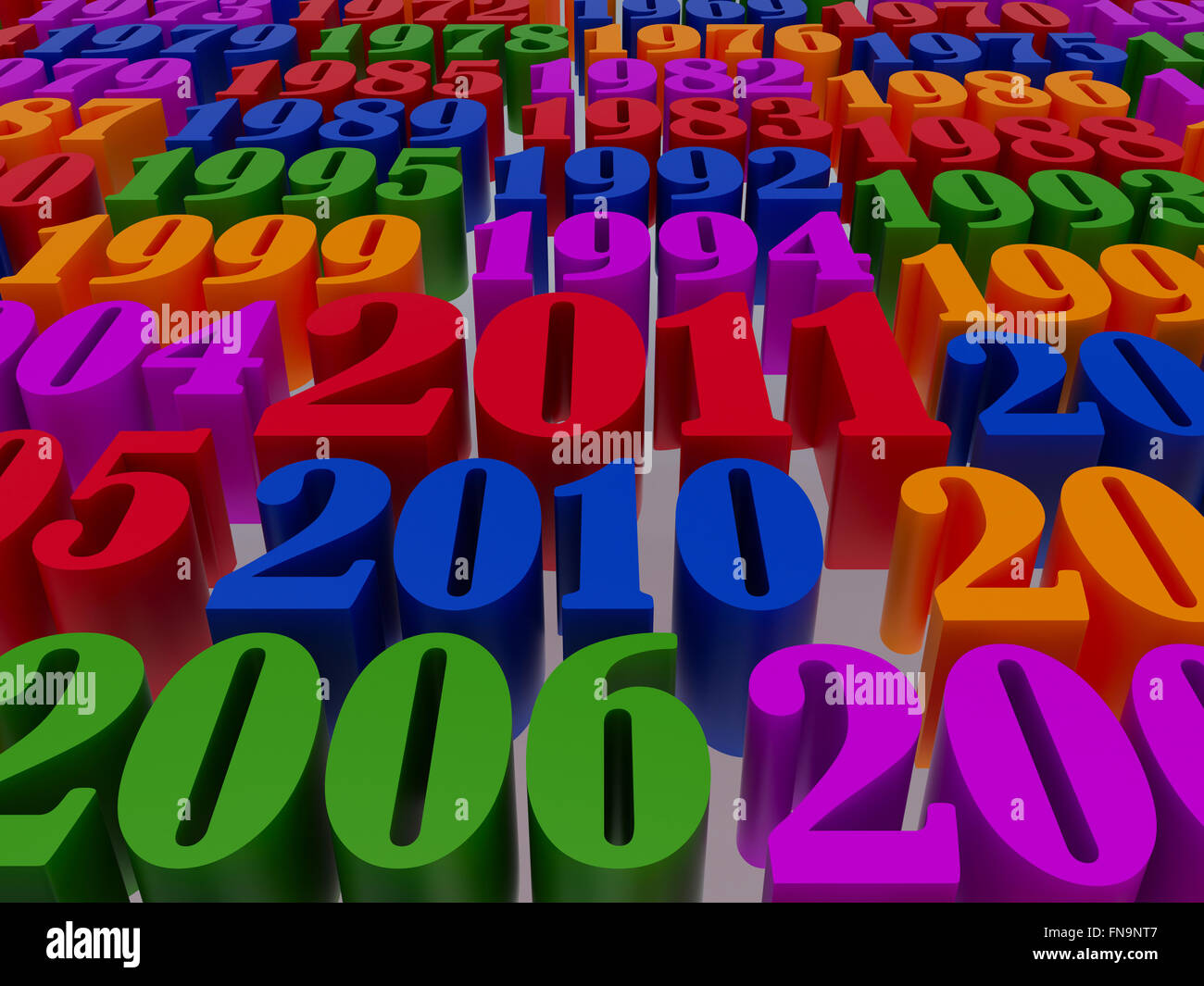 New 2011 year card. High resolution image. 3d rendered illustration ...