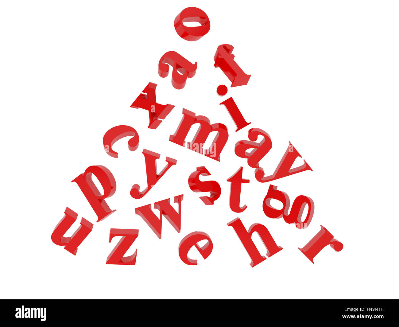 High resolution image alphabet. 3d illustration over white backgrounds ...