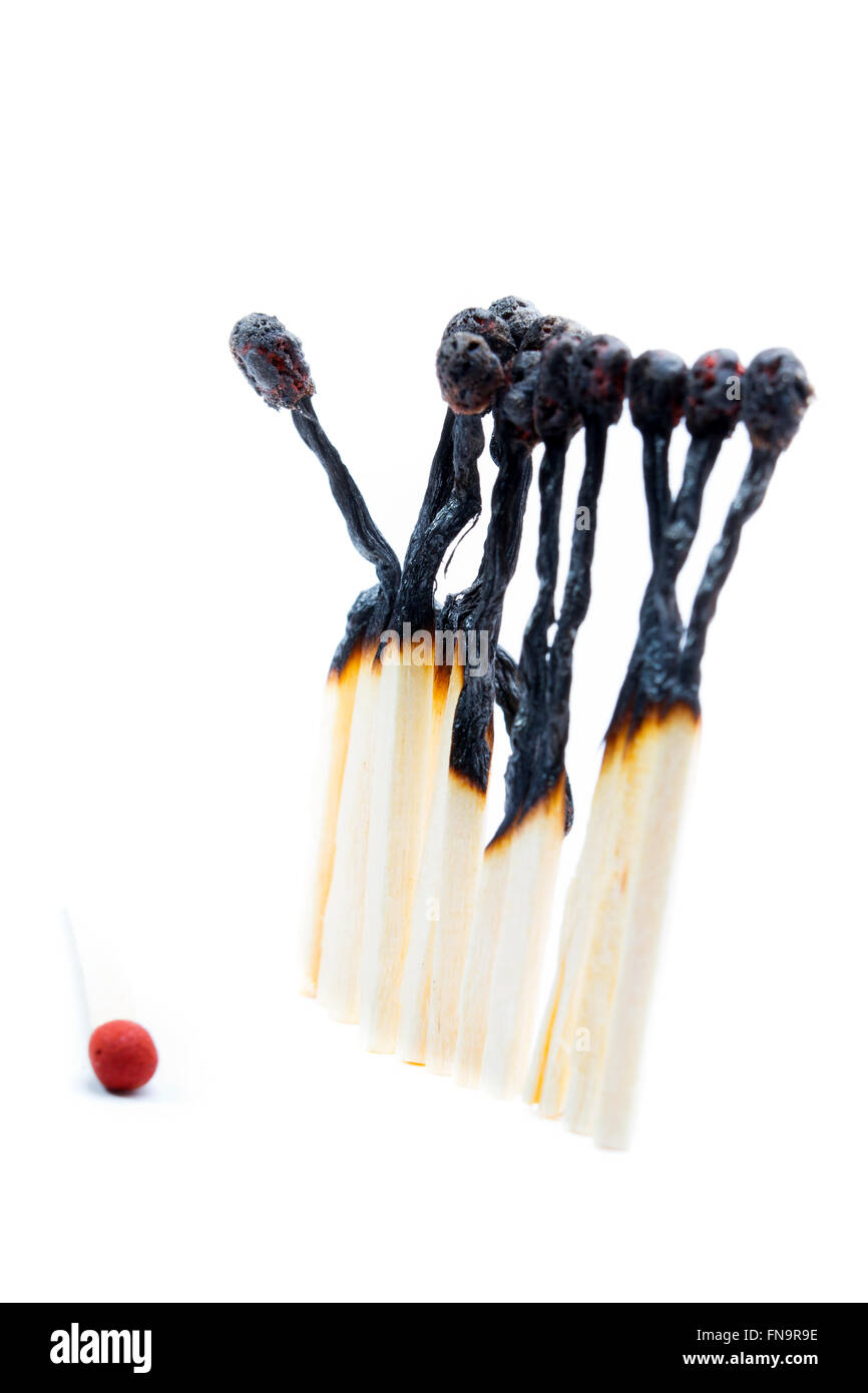 Broken matchstick Cut Out Stock Images & Pictures - Alamy