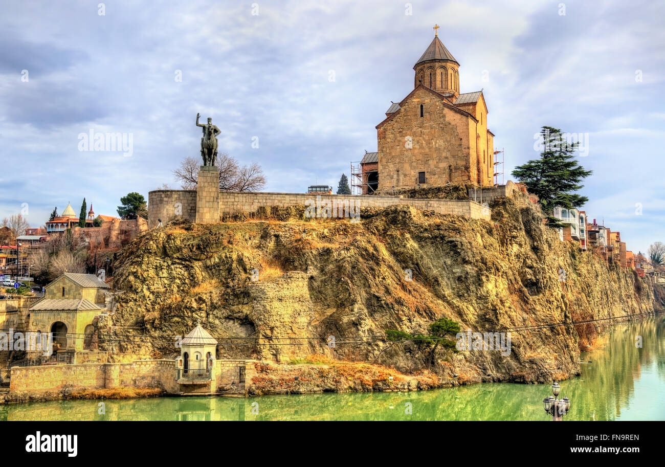 Metekhi Church in Tbilisi, Georgia Stock Photo - Alamy
