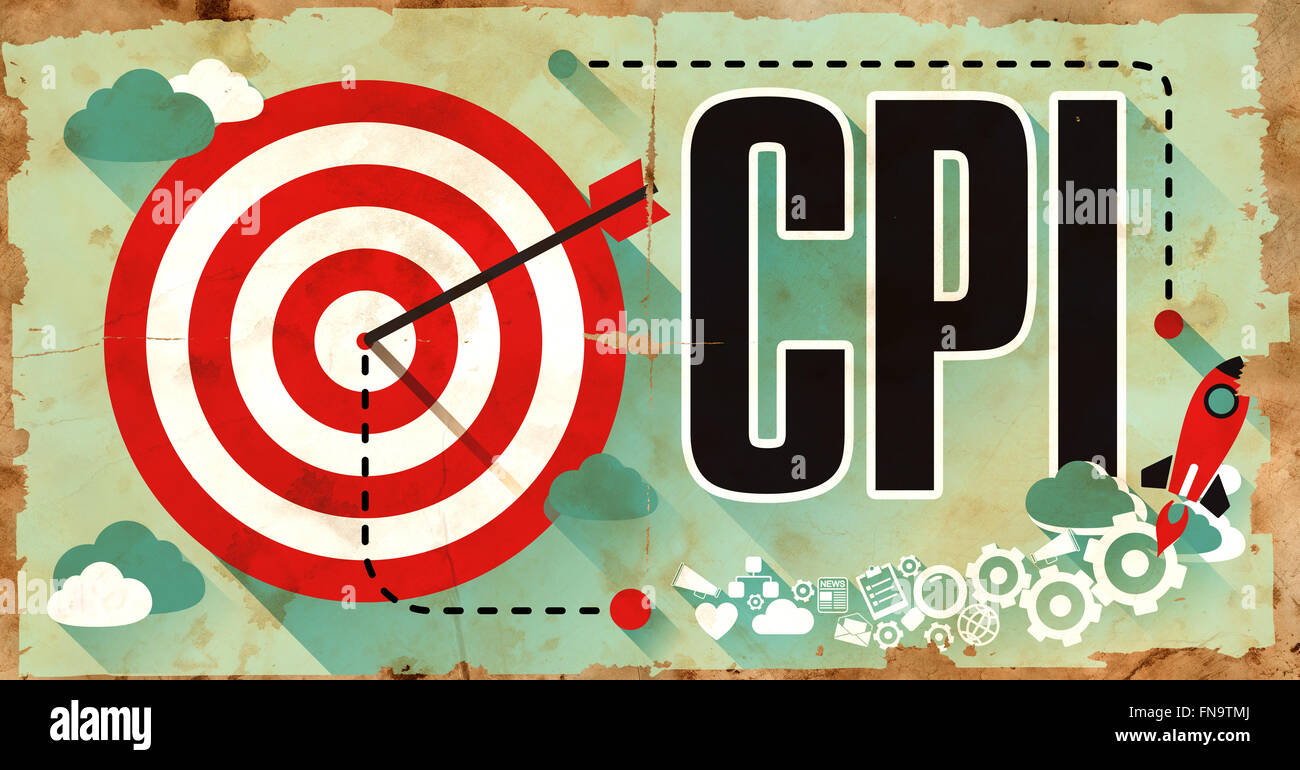 CPI. Poster in Flat Design. Business Concept Stock Photo - Alamy