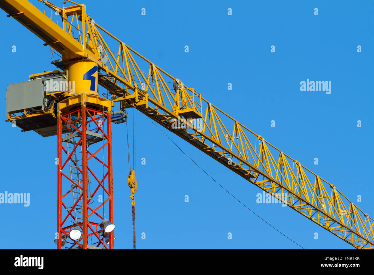 Yellow mobile crane construction crane hi-res stock photography and ...