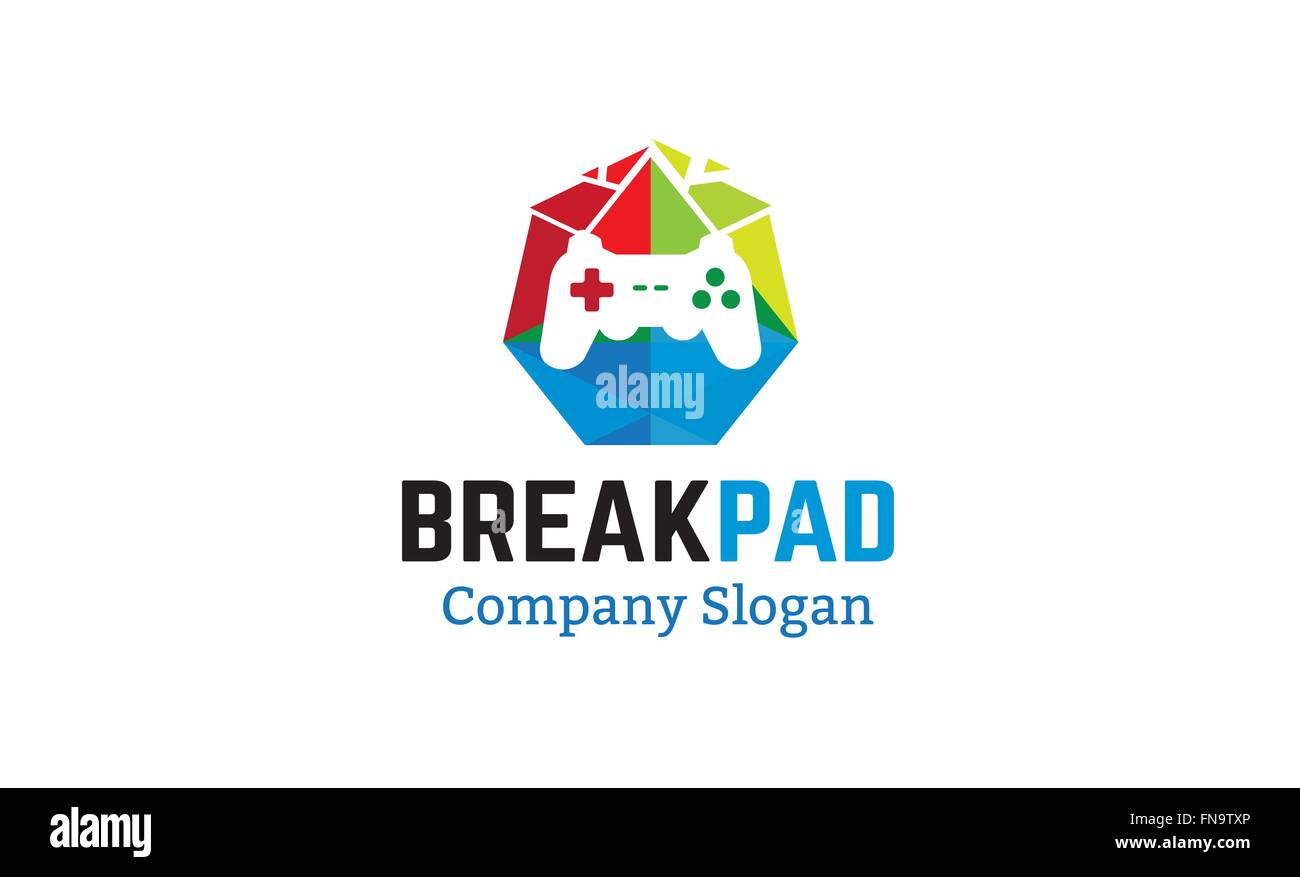Break pad Gaming Logo Vector Design Illustration Stock Vector Image ...