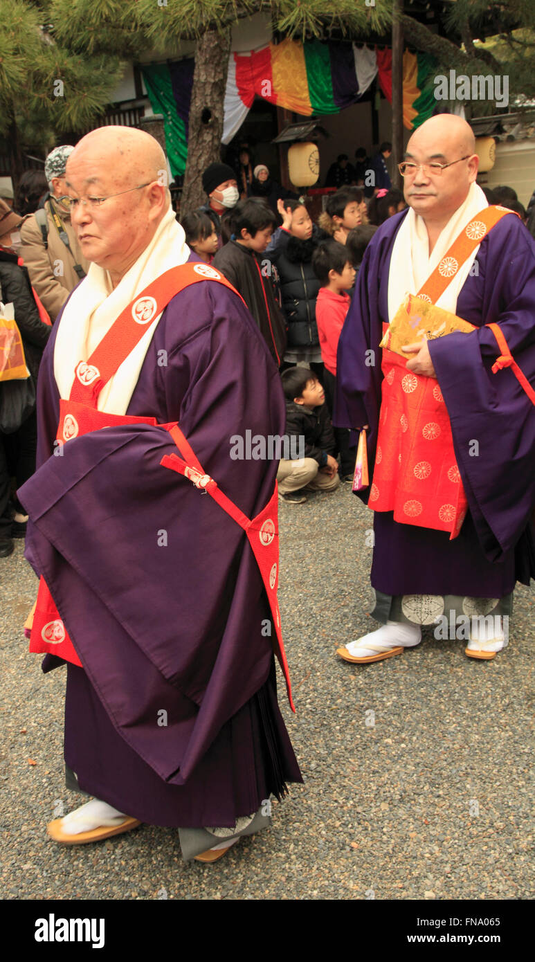 Japan; Kyoto; Setsubun Festival, Rozanji Temple, procession, buddhist ...