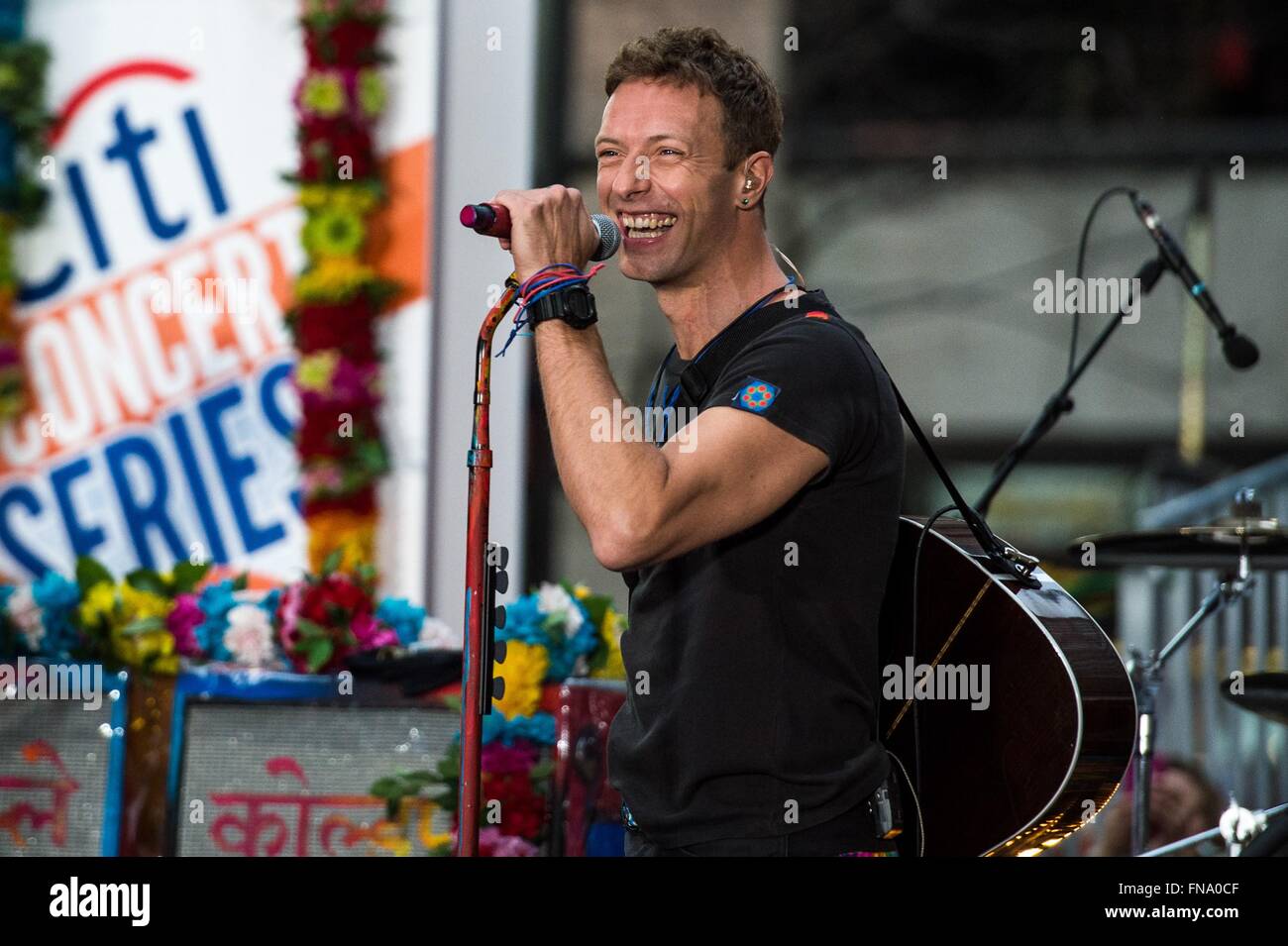 New York, NY, USA. 14th Mar, 2016. Chris Martin on stage for NBC Today ...