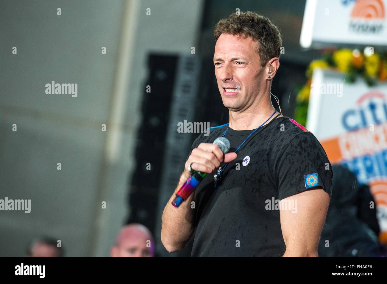 New York, NY, USA. 14th Mar, 2016. Chris Martin on stage for NBC Today ...