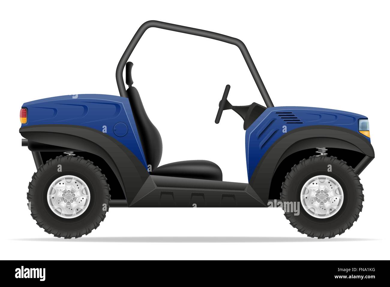 atv car buggy off roads vector illustration isolated on white ...