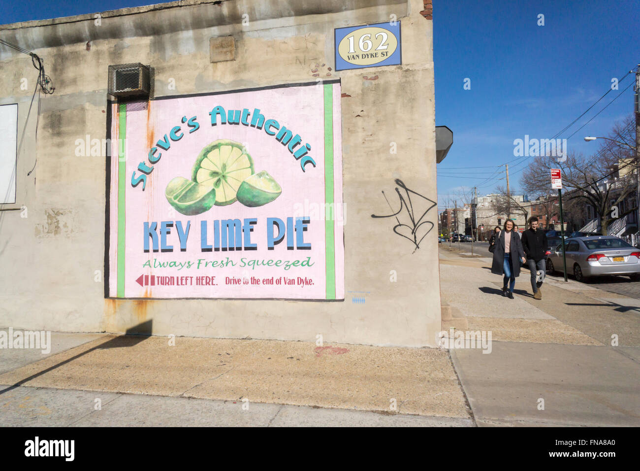 Sign for long-time business Steve's Authentic Key Lime Pie in the Red ...