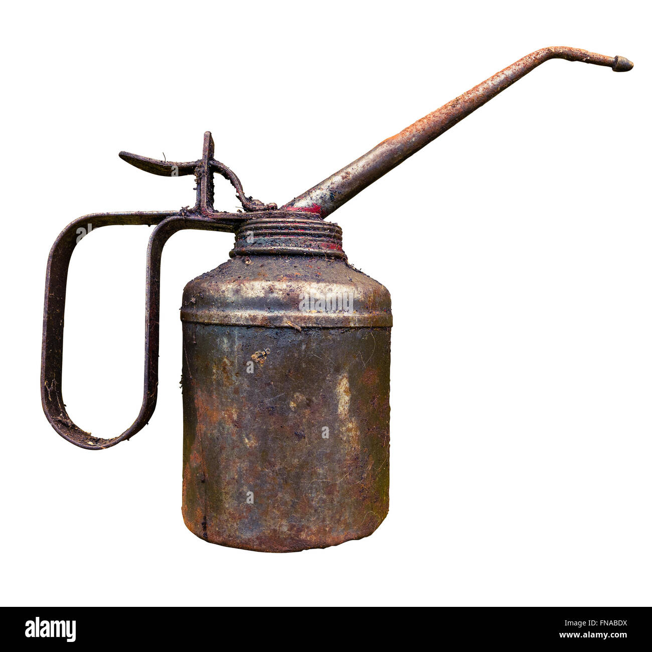 Vintage Grungy Rusty Oil Can Stock Photo - Alamy