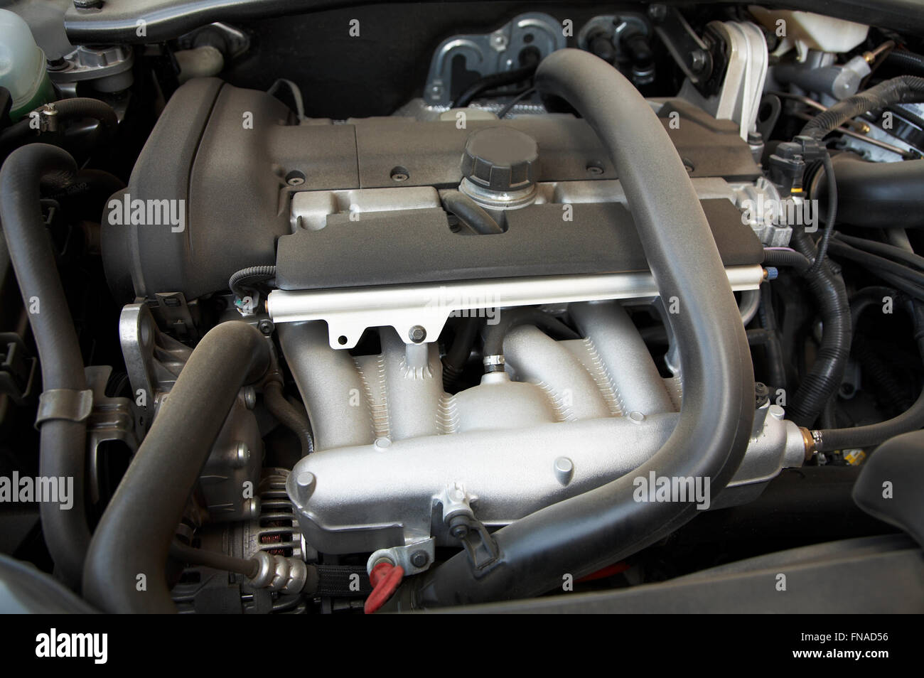 The powerful engine of the off-highway car Stock Photo - Alamy