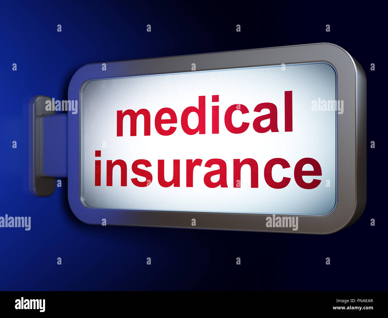 Insurance concept: Medical Insurance on billboard background Stock ...