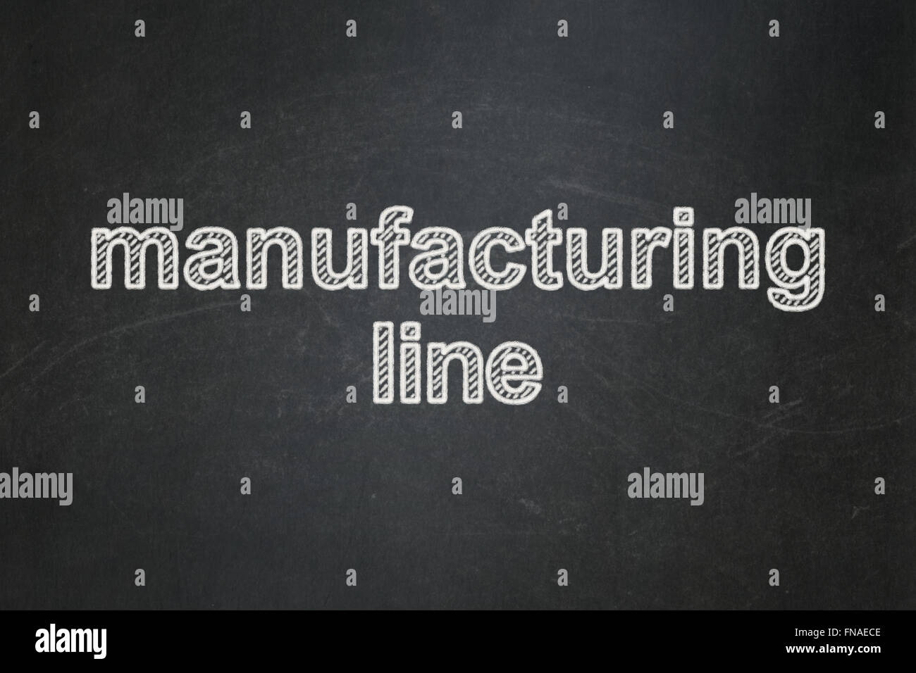 Manufacuring concept: Manufacturing Line on chalkboard background Stock ...