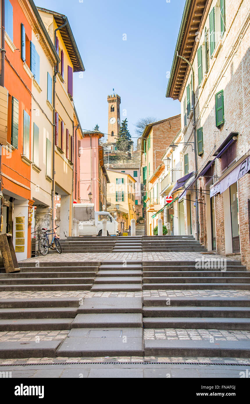 Alley with steps and houses hi-res stock photography and images - Alamy