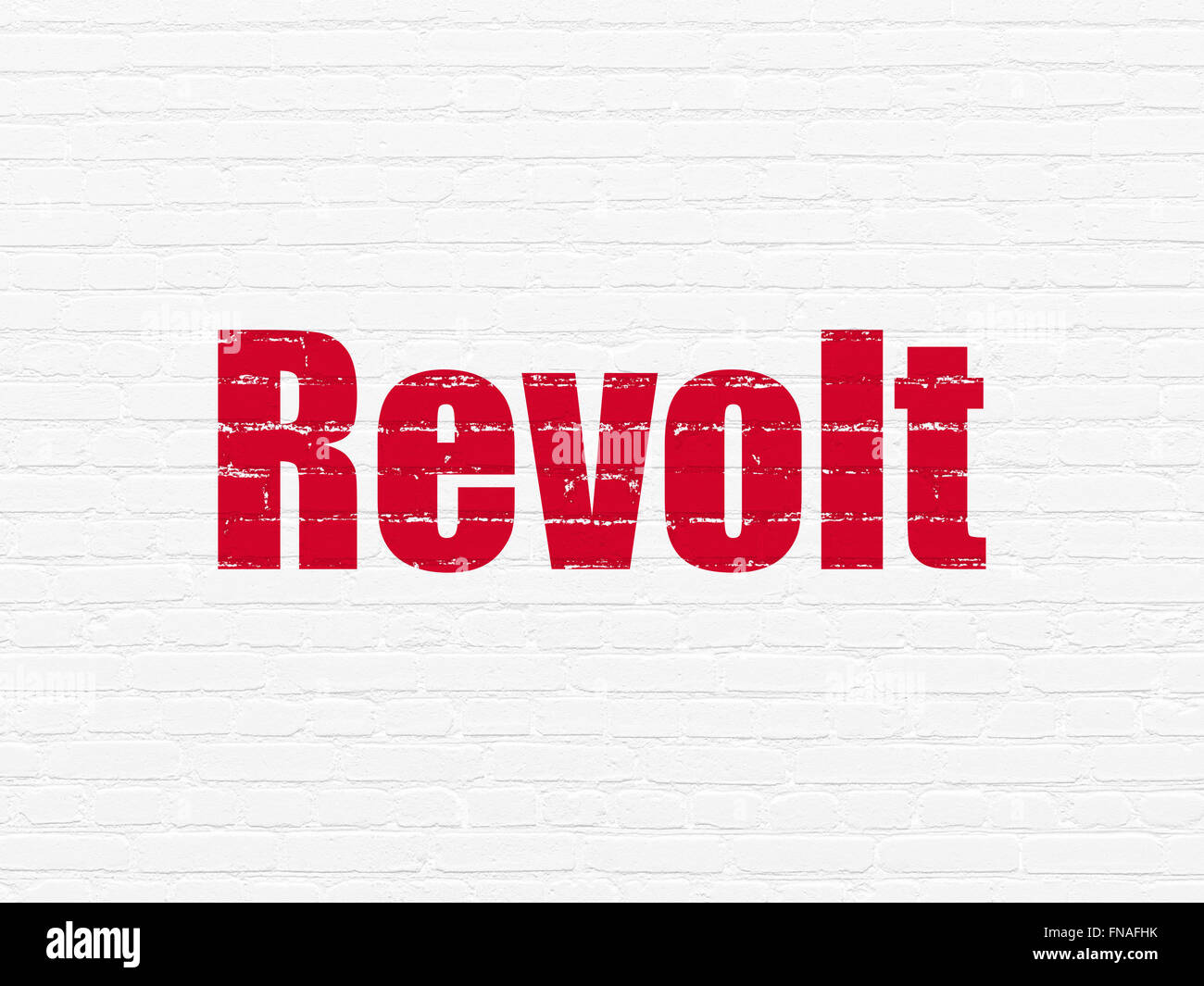Political concept: Revolt on wall background Stock Photo - Alamy