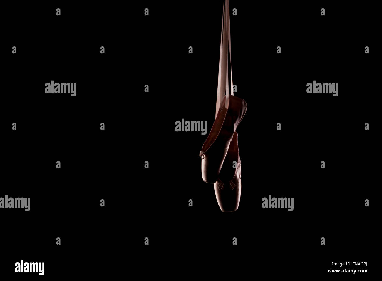 Ballerina Toe Shoes hanging Stock Photo - Alamy