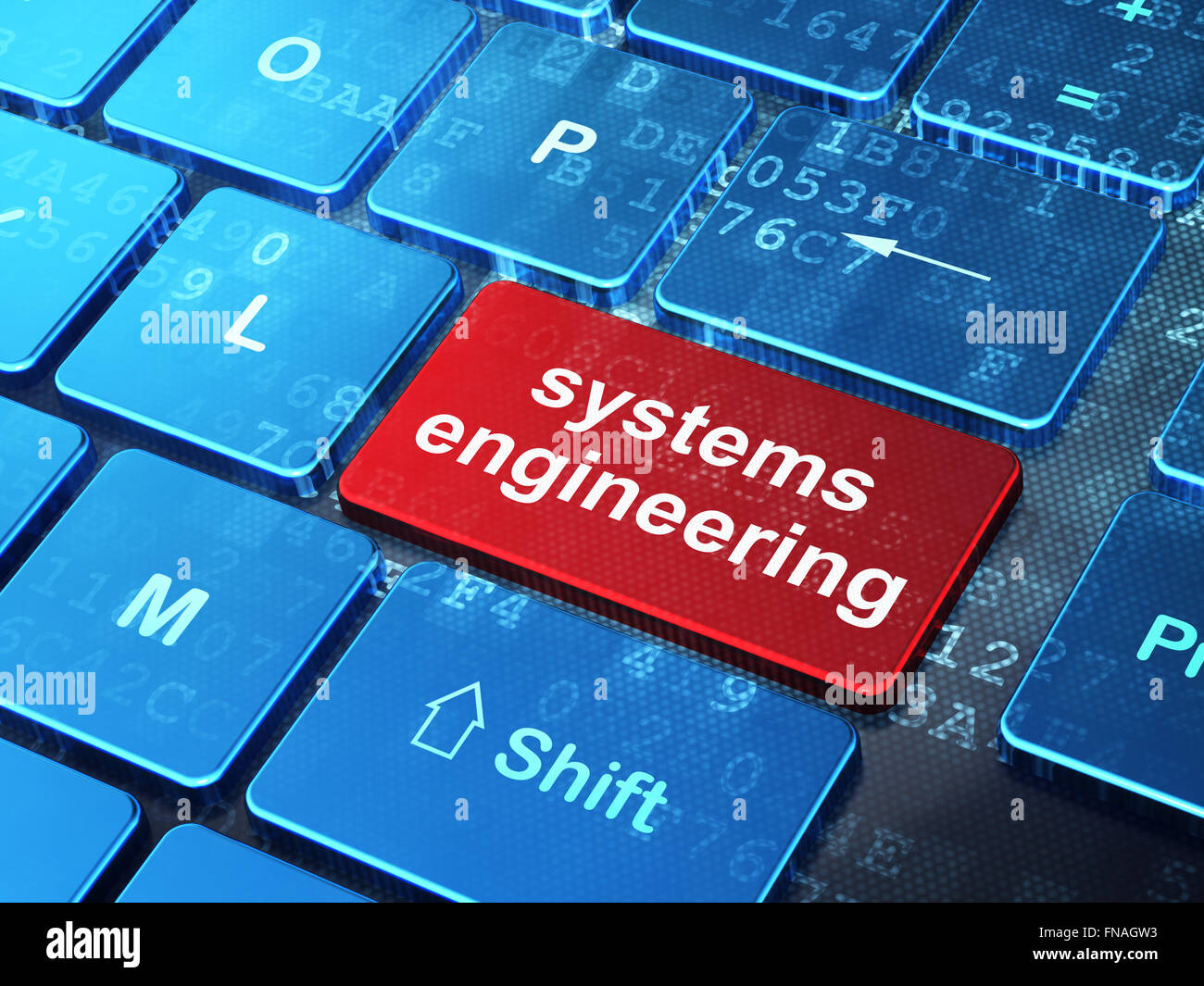 Science concept: Systems Engineering on computer keyboard background ...