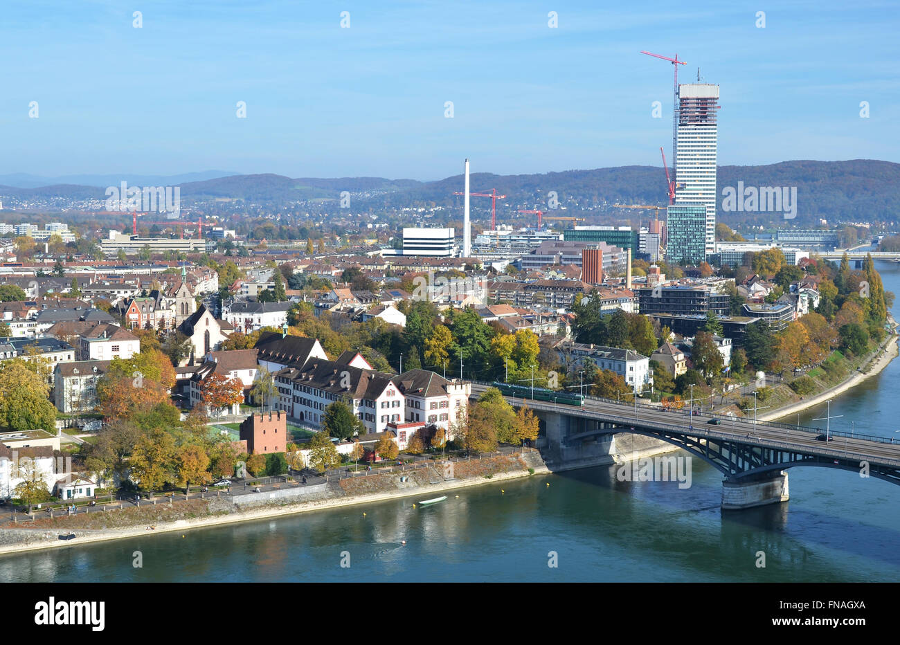 Basel from top Stock Photo - Alamy