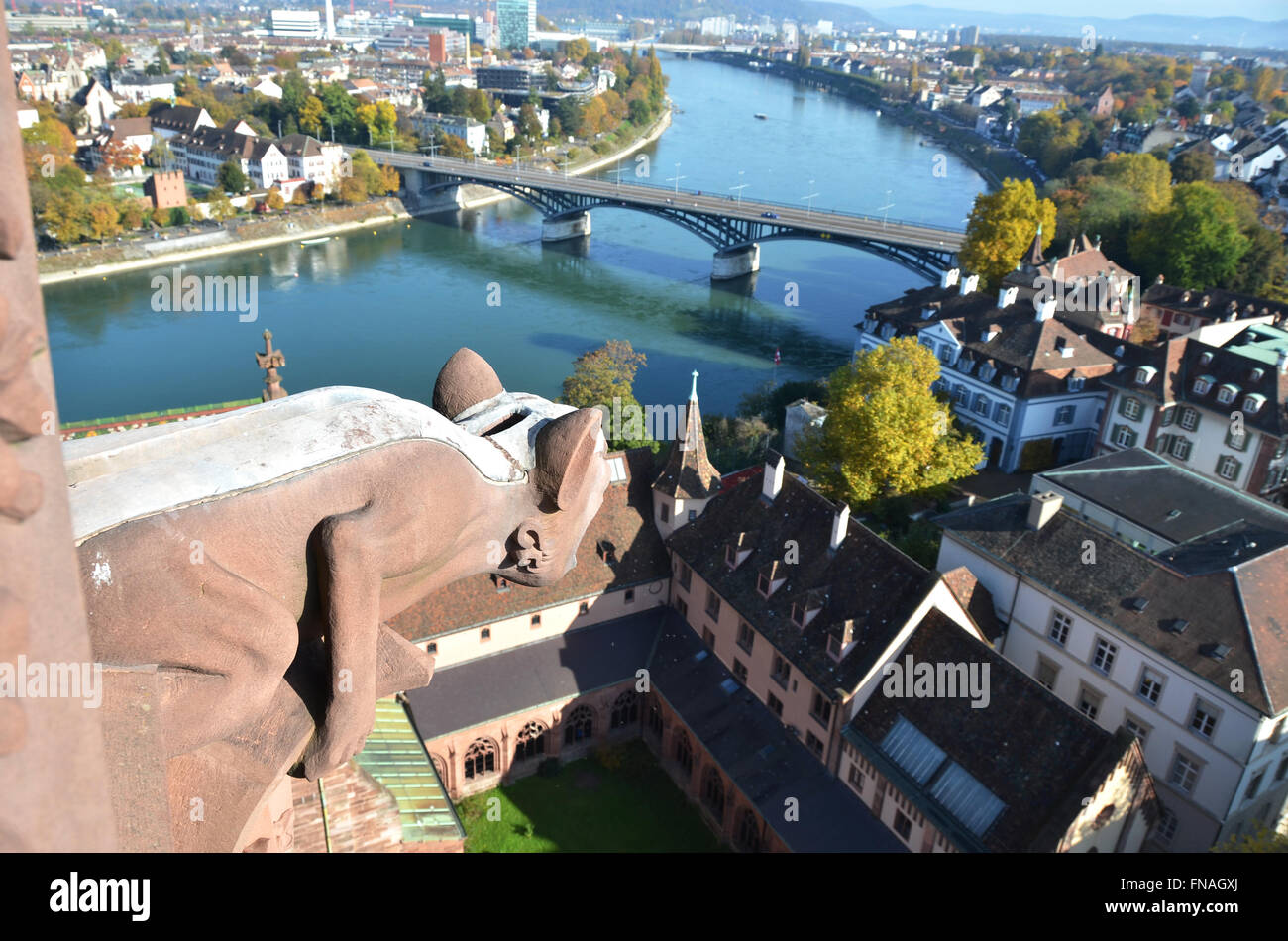 Basel from top Stock Photo - Alamy