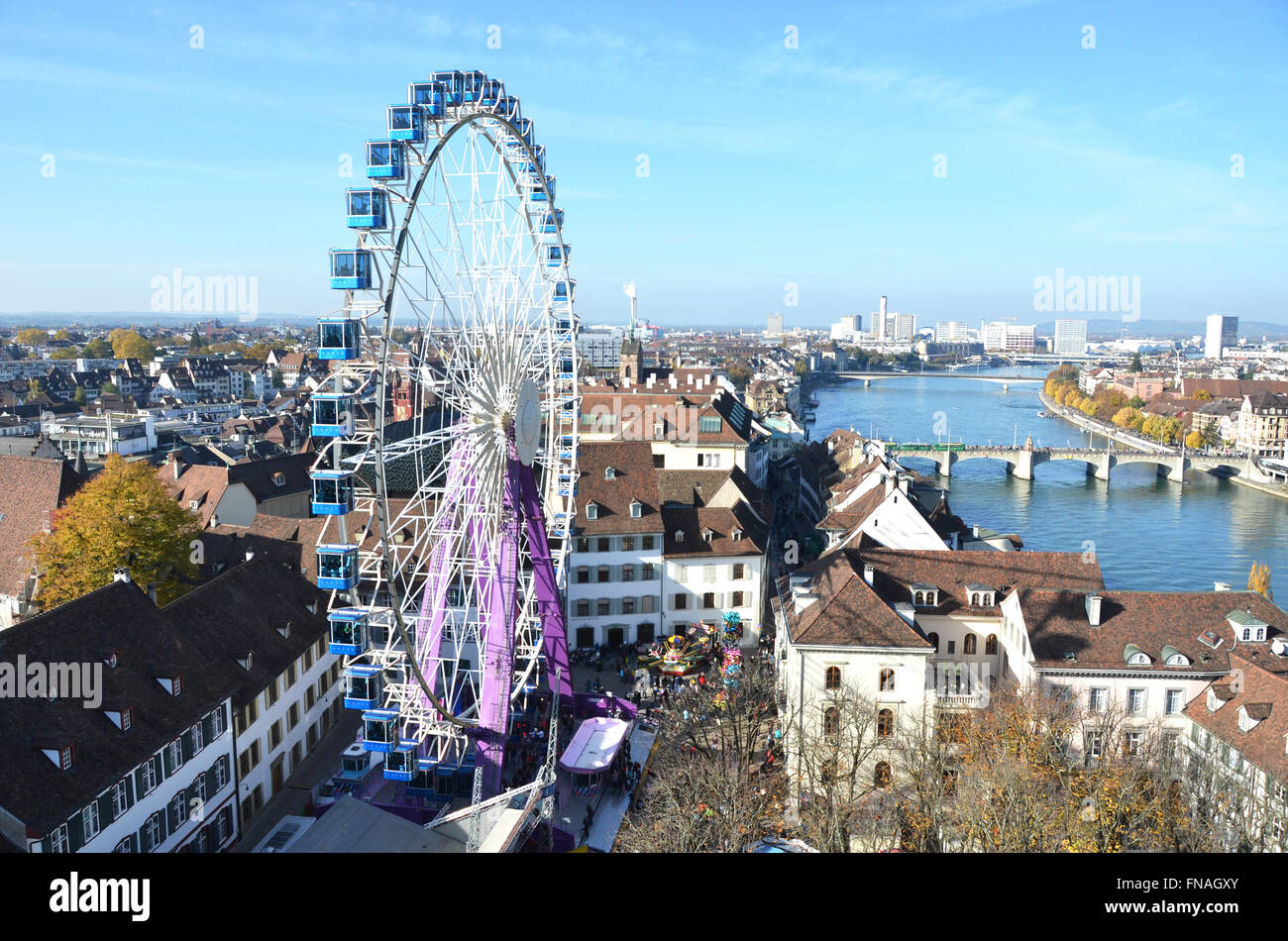 Basel from top Stock Photo - Alamy