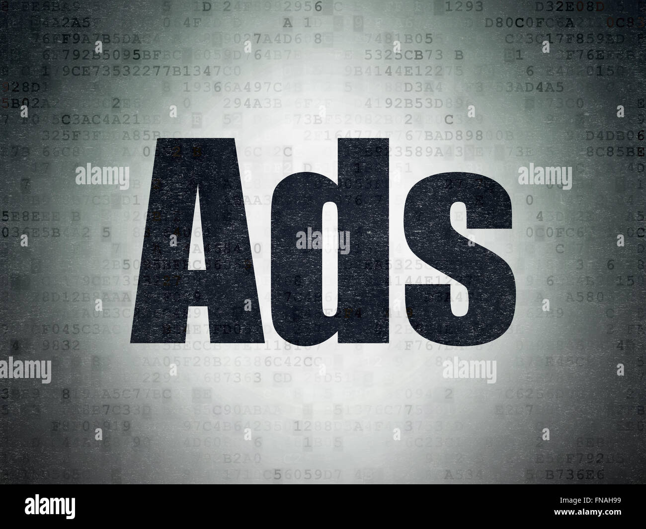 Advertising concept: Ads on Digital Paper background Stock Photo - Alamy