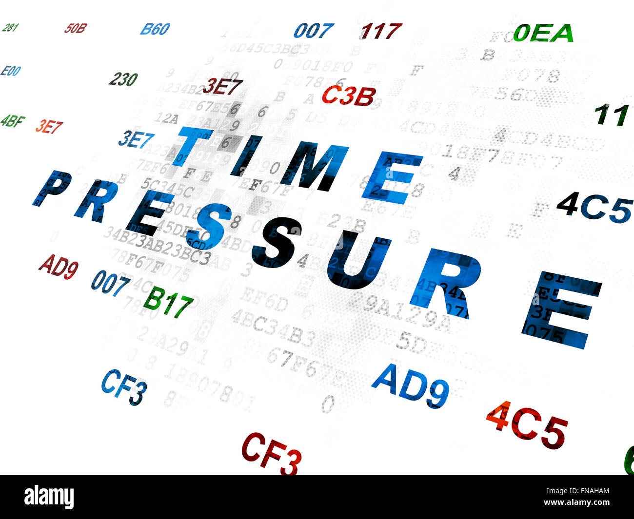 Timeline concept: Time Pressure on Digital background Stock Photo - Alamy